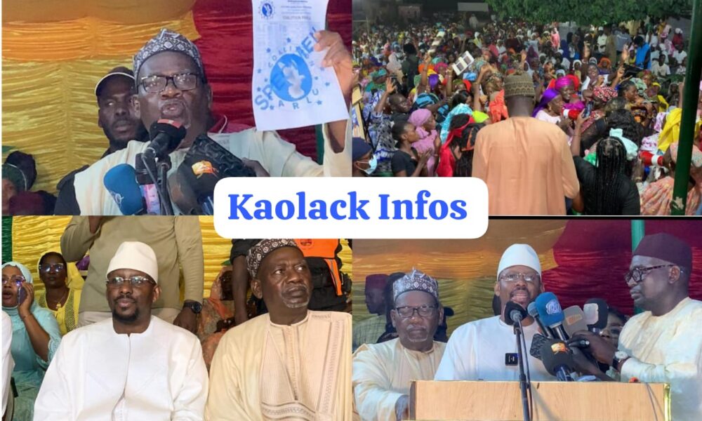 Méga meeting à Kaolack: La coalition « FARLU » fait le procès des ...